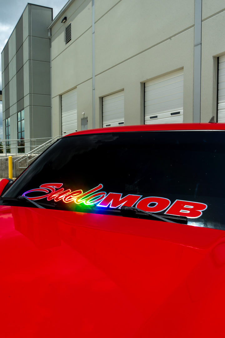 SueloMob Windshield Decal (Custom Color w/ Holographic Outline) – SueloMOB