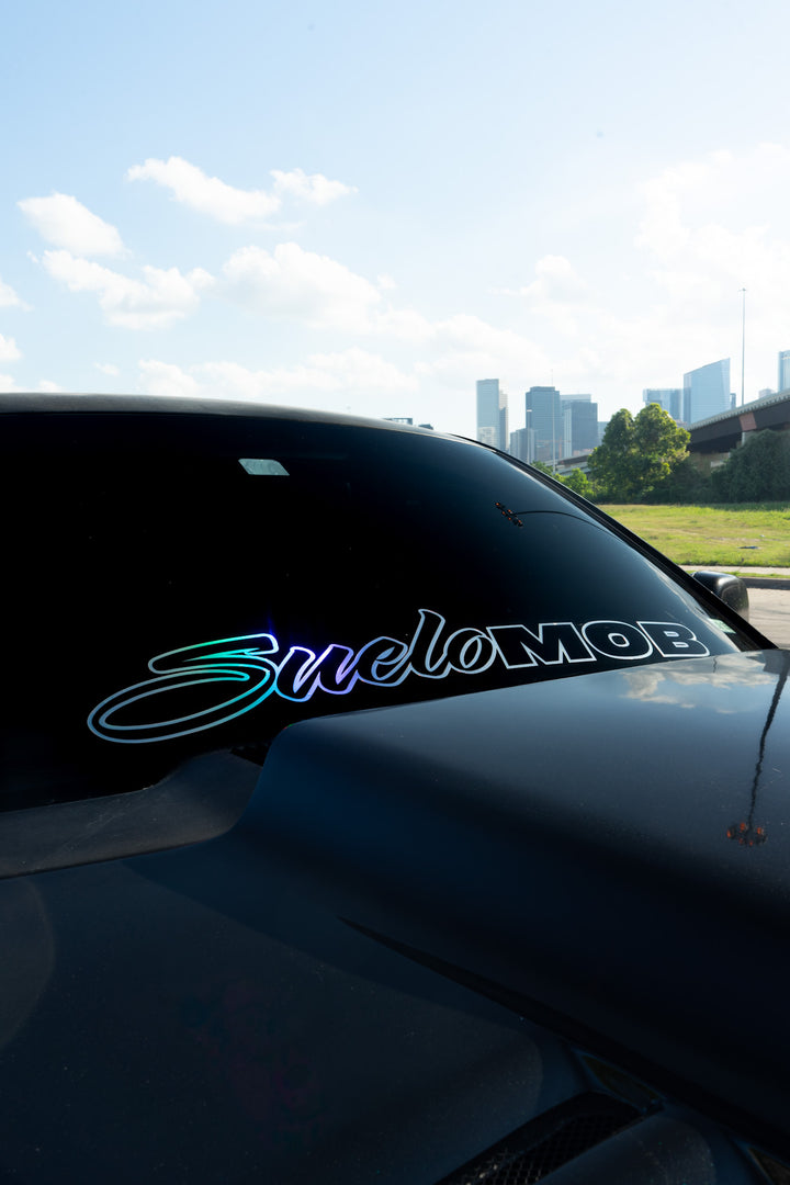 SueloMob Windshield Decal (Custom Color w/ Holographic Outline) – SueloMOB