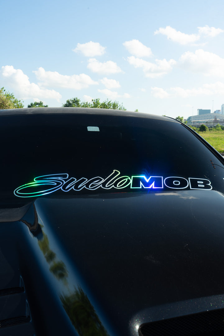 SueloMob Windshield Decal (Custom Color w/ Holographic Outline) – SueloMOB