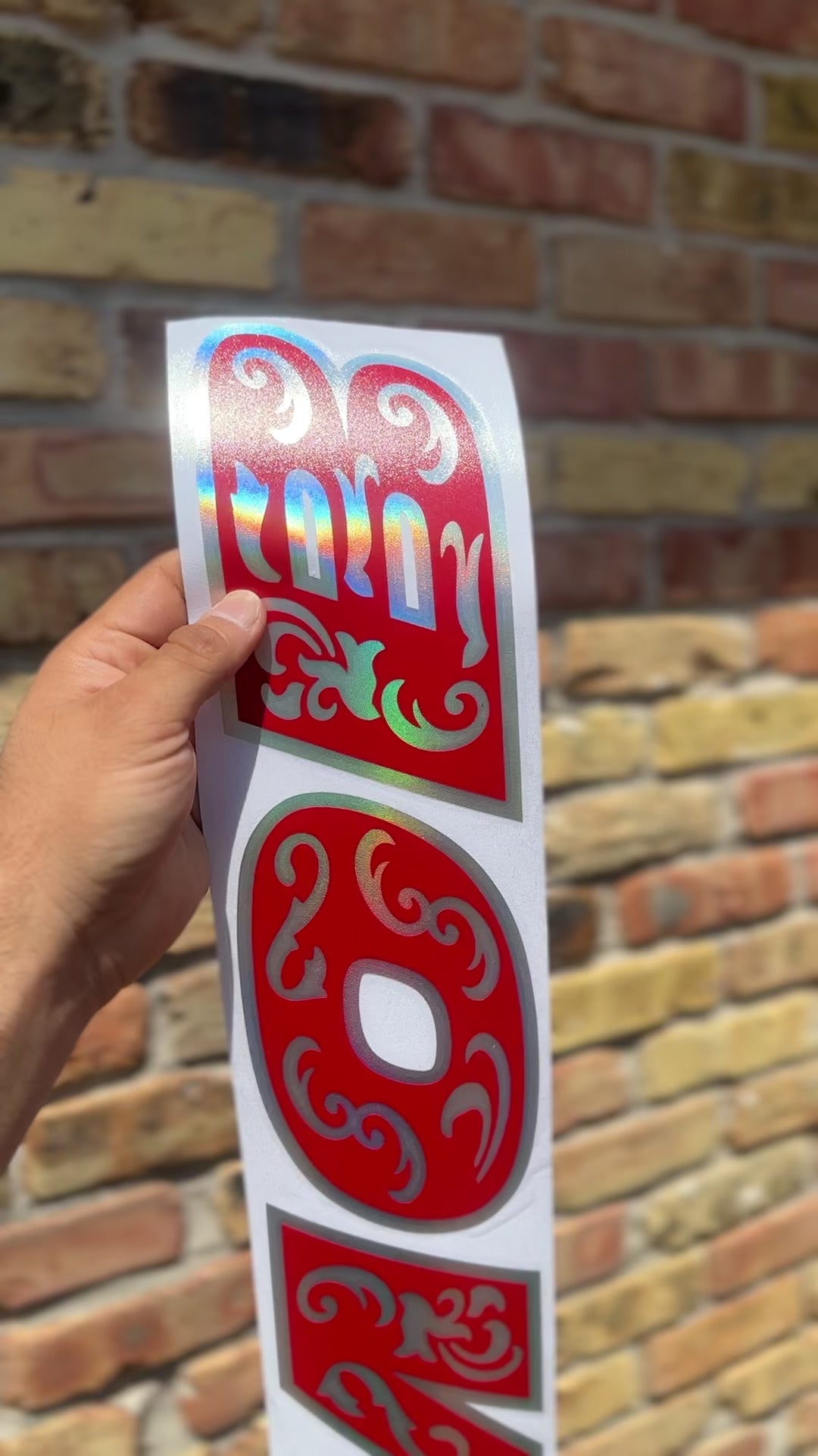 Engraved Style SueloMob Windshield Decal (Custom Color w/ Holographic ...